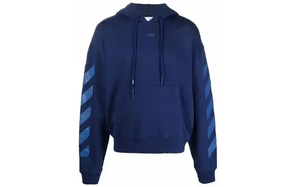 Off-White Arrow Pattern Logo Stripe Hoodie