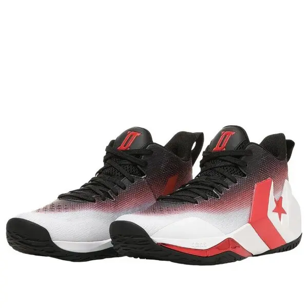CONVERSE Cons Unaverage Mid Sneakers - White/red/black