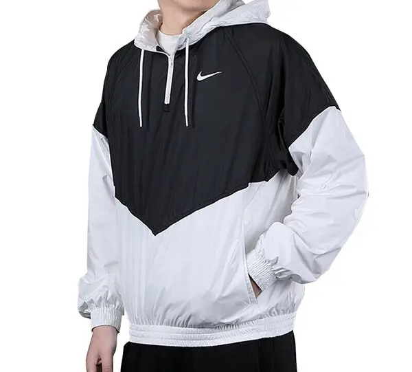 Nike Shield Skateboard Half-zip Pullover Jacket - Black/white
