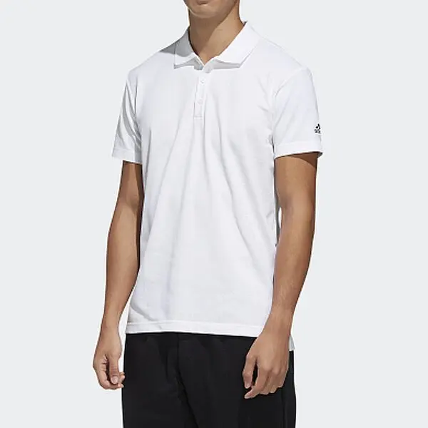 Adidas M Mh Bsc Polo Solid Color Casual Sports Short Sleeve Polo Shirt Asia Edition