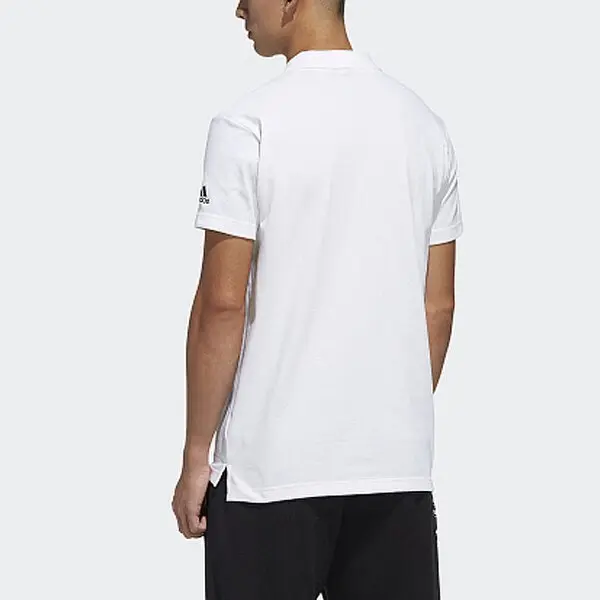 Adidas M Mh Bsc Polo Solid Color Casual Sports Short Sleeve Polo Shirt Asia Edition