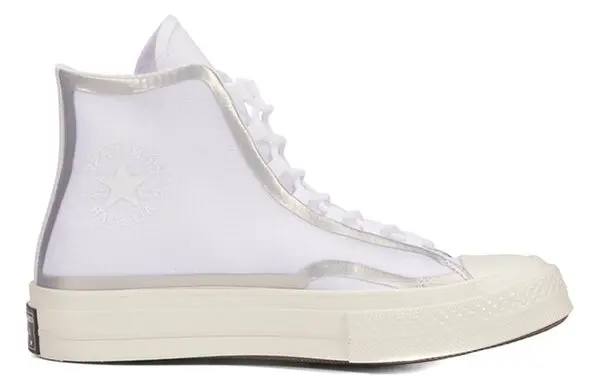 CONVERSE Chuck 70 Hi Metallic Tape Seam Sneakers - Black/brown