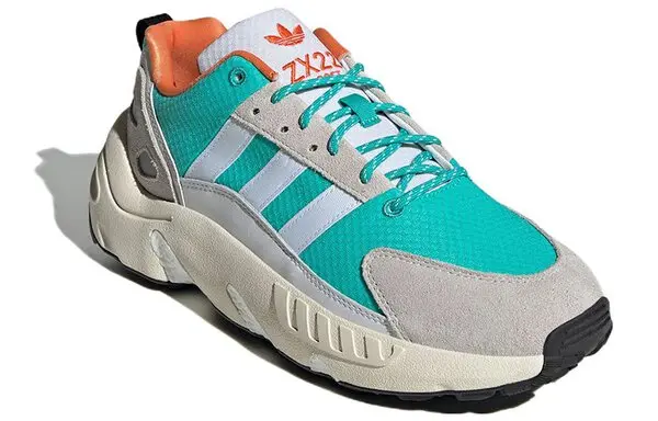Adidas Zx 22 Low Top Sneakers - White/blue/gray