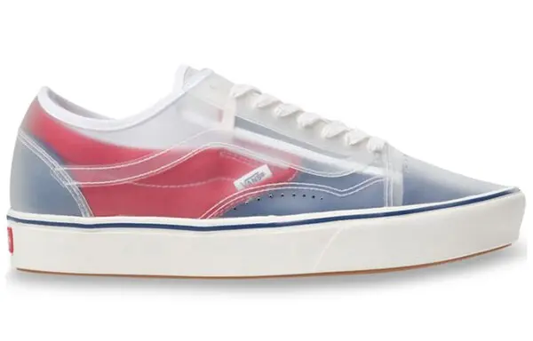 VANS Comfycush Slip-skool Sneakers - Red/blue