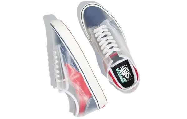 VANS Comfycush Slip-skool Sneakers - Red/blue