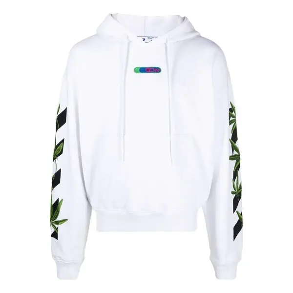 Off-White Logo Printing Solid Color Long Sleeves White - Multi-color