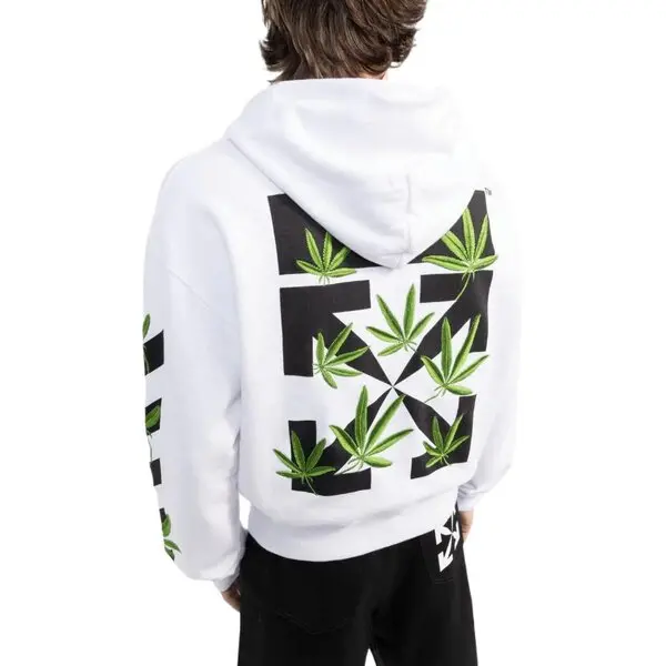 Off-White Logo Printing Solid Color Long Sleeves White