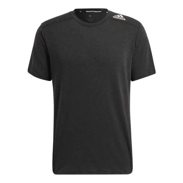 Adidas Sports Gym Round Neck Short Sleeve T-shirt - Black
