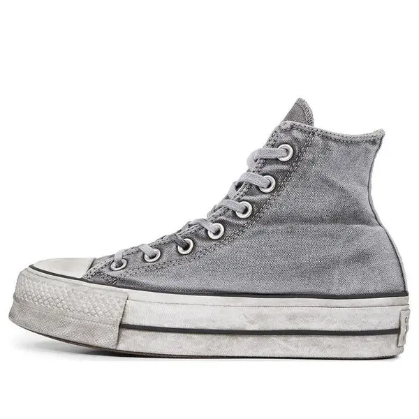 CONVERSE Chuck Taylor All Star Lift Smoked Canvas High Top Sneakers - Grey
