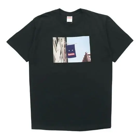 Supreme Week 1 Banner Tee Short Sleeve - Black