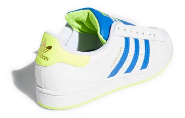 Adidas Superstar Laceless " Blue Yellow - White