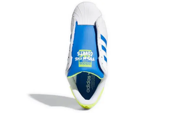 Adidas Superstar Laceless " Blue Yellow - White