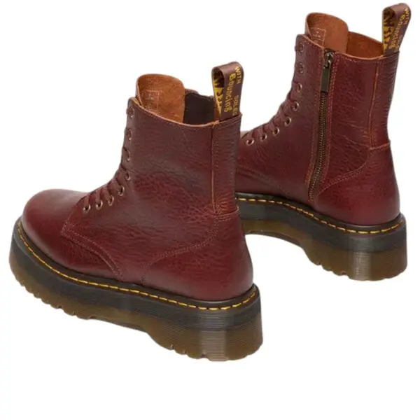 Dr. Martens Jadon Soft Ambassador Platform Combat Boots - Cashew