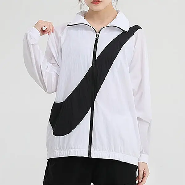 Nike Large Swoosh Zipper Windbreaker