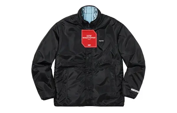 Supreme Reversible Bandana Fleece Jacket - Blue
