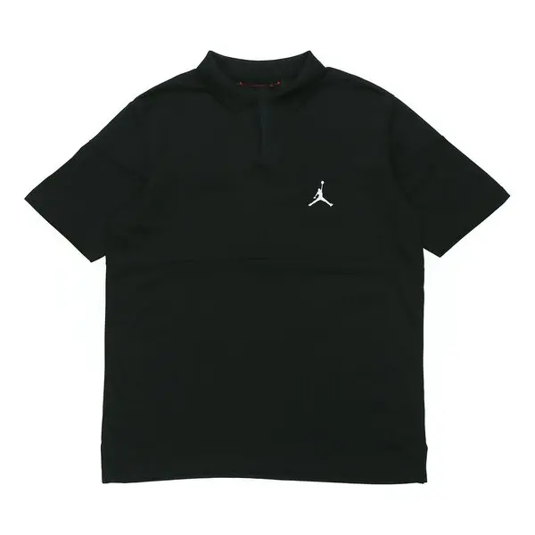 JORDAN Jumpman Sports Short Sleeve Polo Shirt - Black