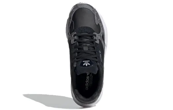 Adidas Falcon Snakeskin Athletic Sneakers - Black