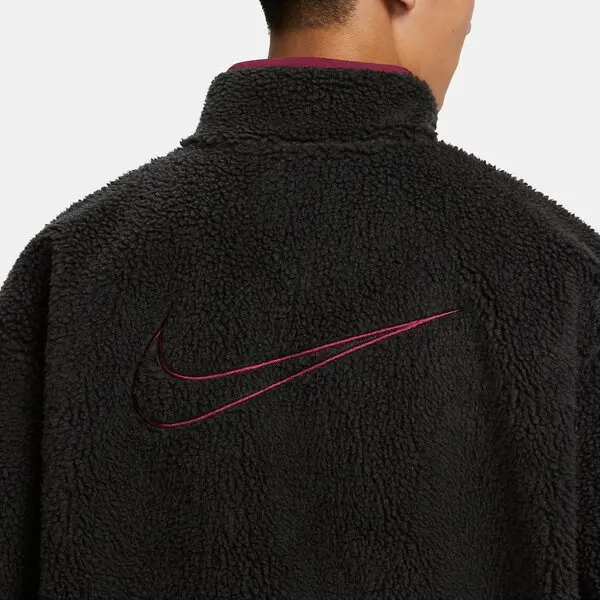 Nike Nsw Reversible Fleece Jacket - Black/red