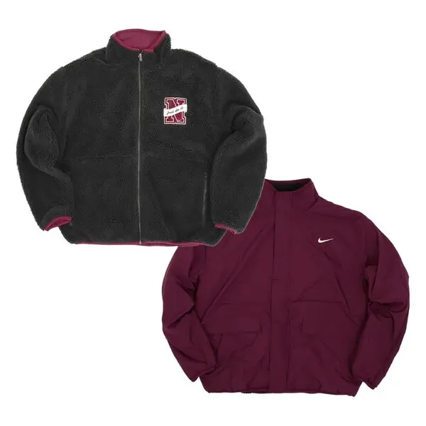 Nike Nsw Reversible Fleece Jacket - Black/red
