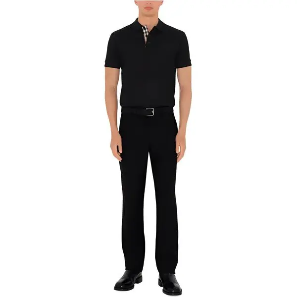 Burberry 26 Cotton Polo Shirt - Black