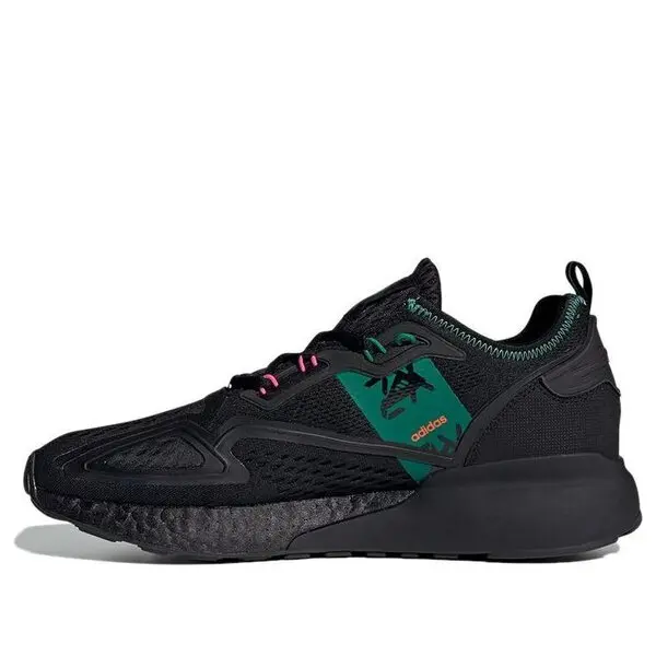 Adidas Originals Zx 2k Boost Sneakers - Black/green/gray