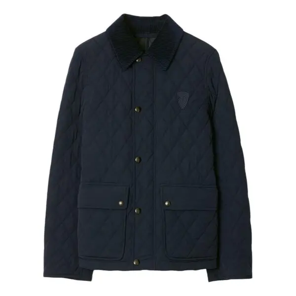 Burberry Quilted Jacket - Navy Blue