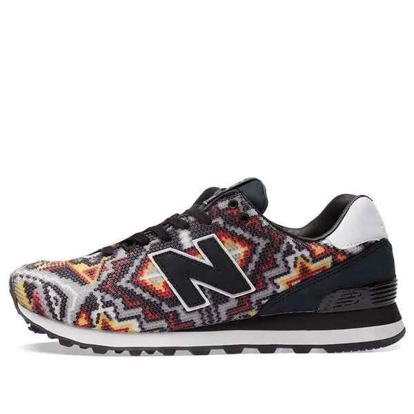 NEW BALANCE X Ricardo Seco 574 Sneakers - Black/red-yellow-grey