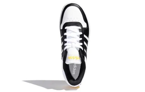 Adidas Hoops 2.0 Low Top Sneakers - Black/white/yellow
