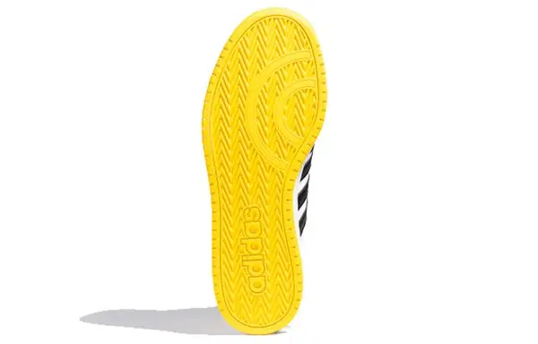Adidas Hoops 2.0 Low Top Sneakers - Black/white/yellow