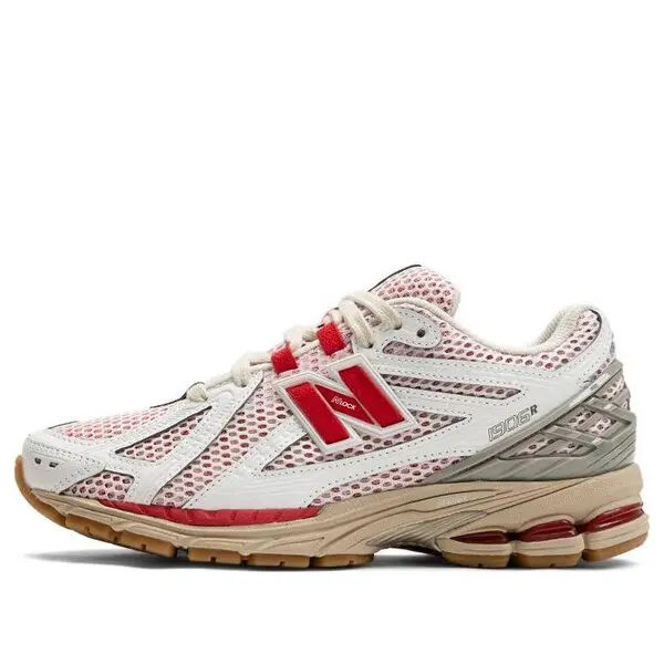 NEW BALANCE 1906r "sea Salt True Red" Low Top Sneakers - White/red