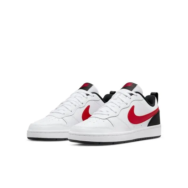 Nike Court Borough Low 2 Sneakers - White/black/red