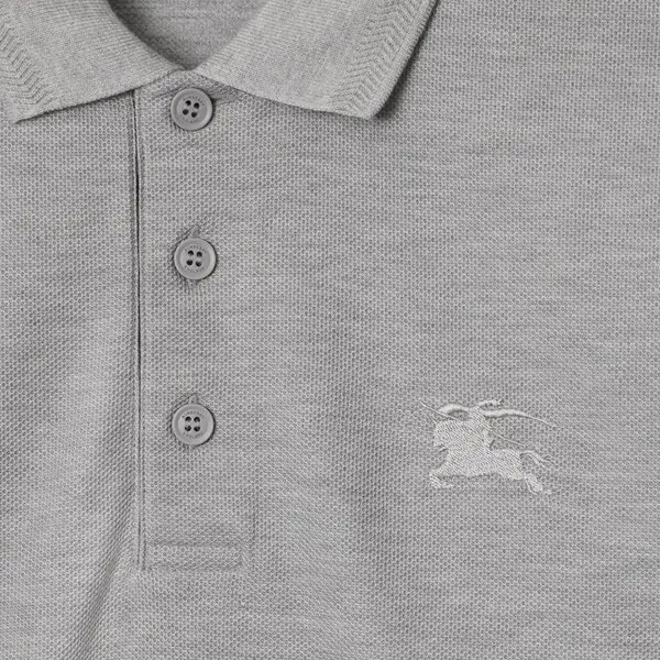 Burberry 26 Cotton Polo Shirt - Pale Grey
