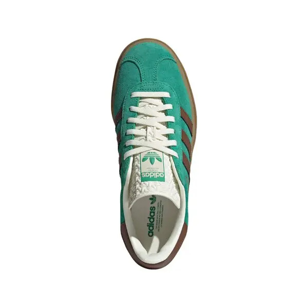 Adidas Gazelle Bold Platform Sneakers - Green/brown