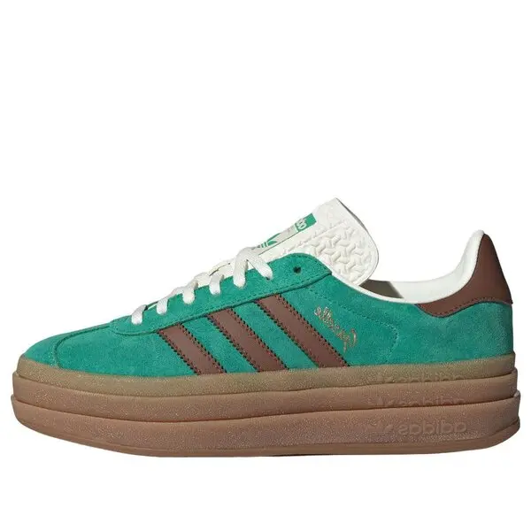 Adidas Gazelle Bold Platform Sneakers - Green/brown