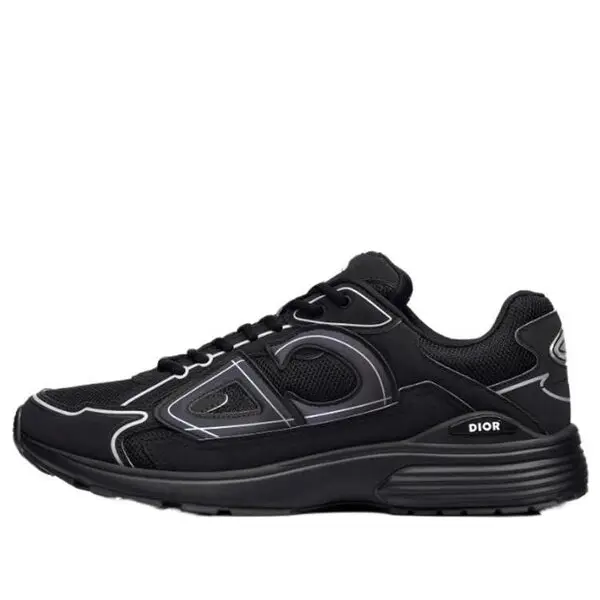 Dior B30 "triple Black" Athletic Sneakers - Black/black