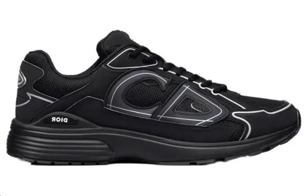 Dior B30 "triple Black" Athletic Sneakers - Black/black