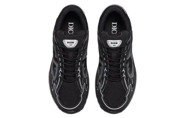 Dior B30 "triple Black" Athletic Sneakers - Black/black