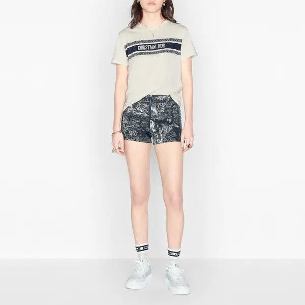 Dior Ss21 Casual Round Neck Pullover Short Sleeve
