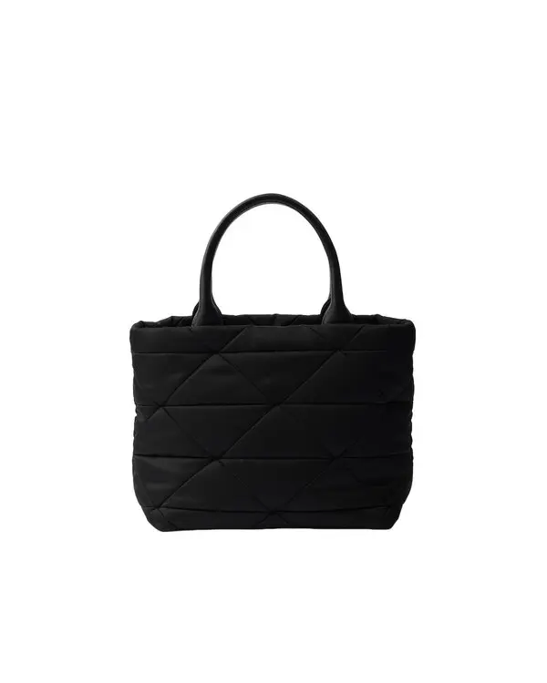 Prada Small Padded Re-nylon Tote - Black