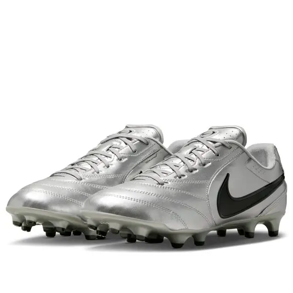 Nike Tiempo Ligera Pro Fg Football Boots - Metallic Silver/black