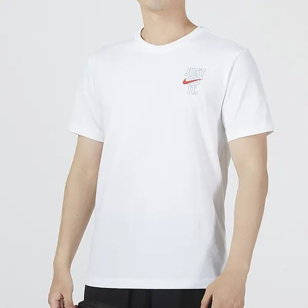Nike As Nsw Gaokao Ss Tee Athleisure Casual Sports Alphabet Round Neck Short Sleeve White T-shirt