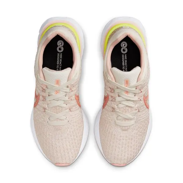 Nike React Infinity Run Flyknit 3 Sneakers - Pink/white/yellow