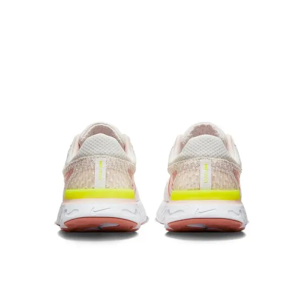 Nike React Infinity Run Flyknit 3 Sneakers - Pink/white/yellow