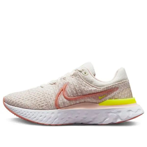 Nike React Infinity Run Flyknit 3 Sneakers - Pink/white/yellow