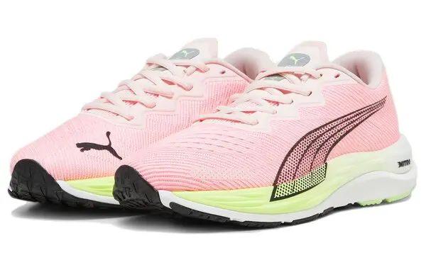 PUMA Velocity Nitro 2 Athletic Sneakers - Pink/white/yellow