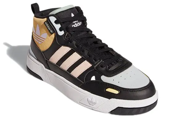 Adidas Originals Post Up Mid Top Sneakers - Black/yellow