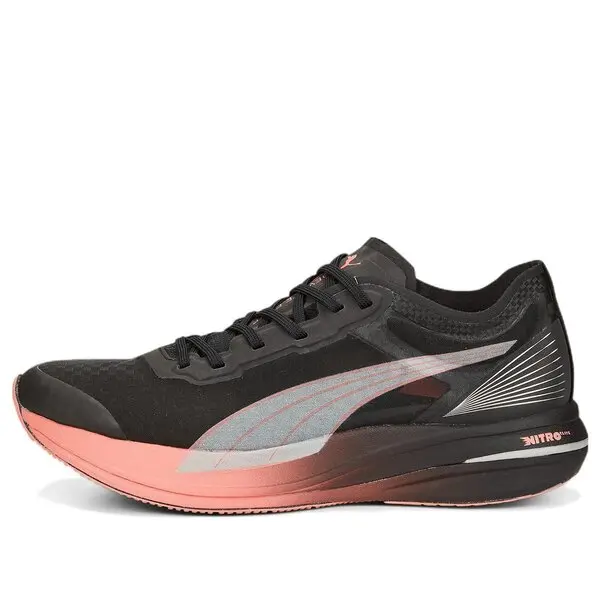 PUMA Deviate Nitro Carbon Athletic Sneakers - Black/pink
