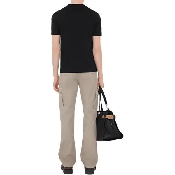 Burberry 26 Check Trim Cotton T-shirt - Black