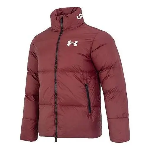 Under Armour Logo Puffer Jacket - Burgundy