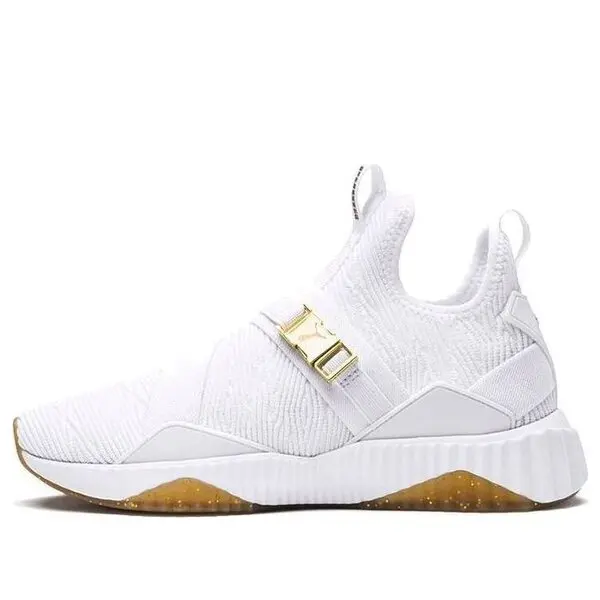 PUMA Defy Varsity Mid "white Metallic Gold